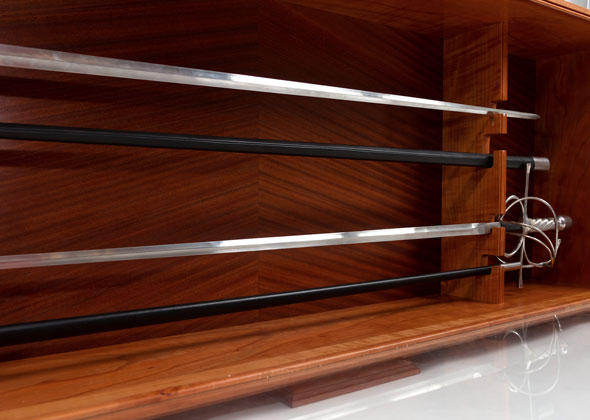Sword Cabinet – Nick Moore – Handcrafted Wood Furniture